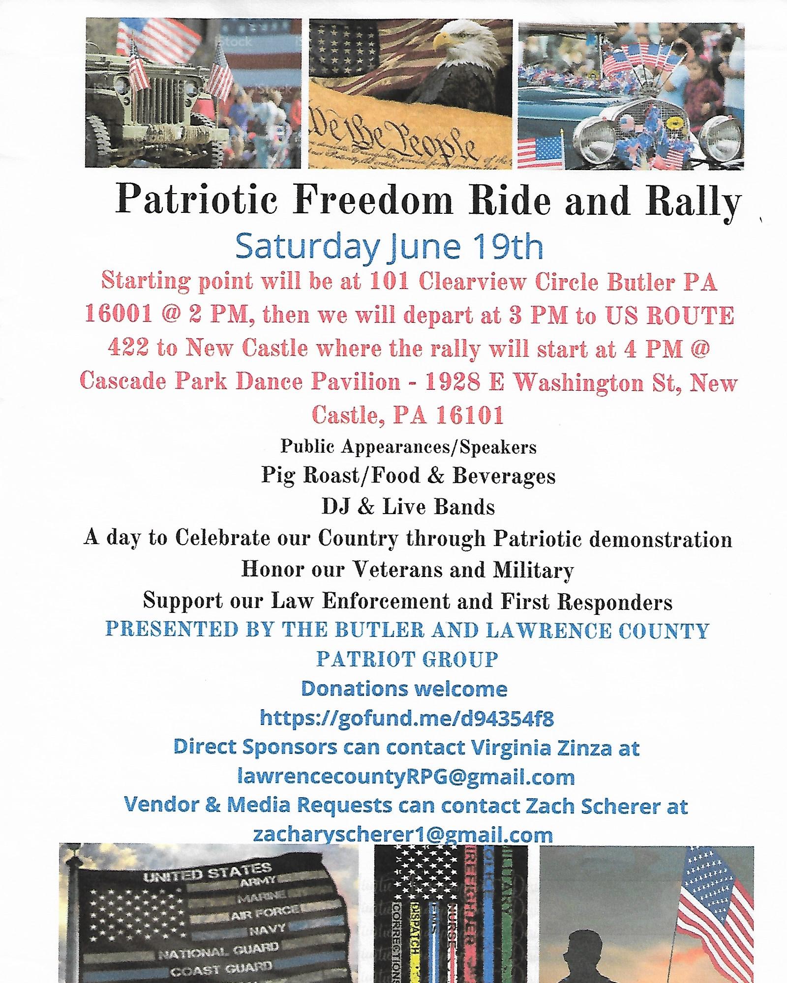 6/19/21 Patriotic Freedom Ride & Rally